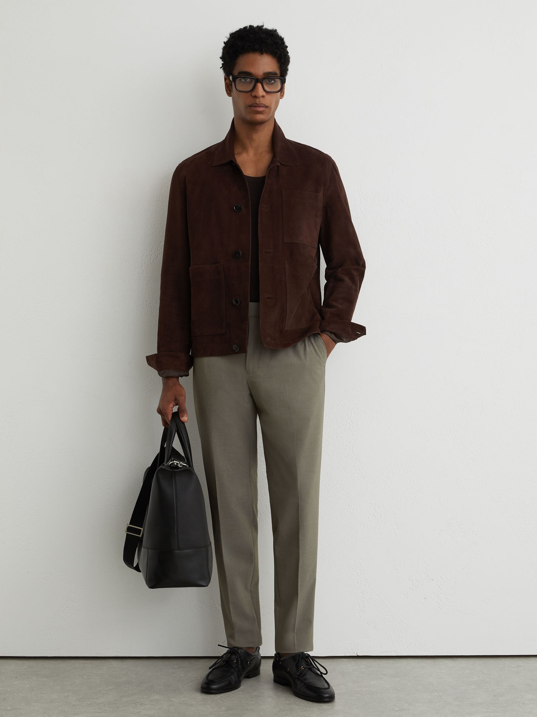 REISS Reiss Found Slim Fit Stretch Drawstring Trousers